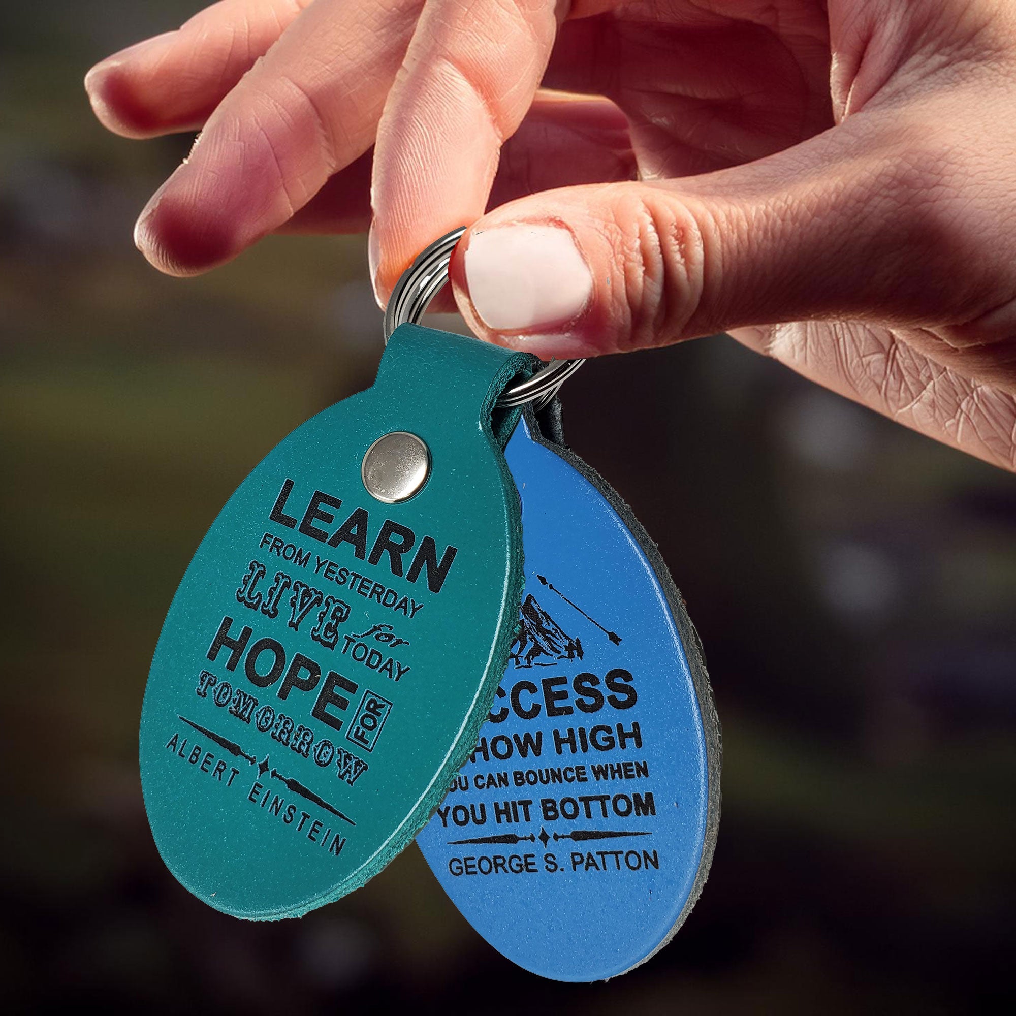 Inspirational Keychains-Engraved Motivational Quote-Uplifting Message ...