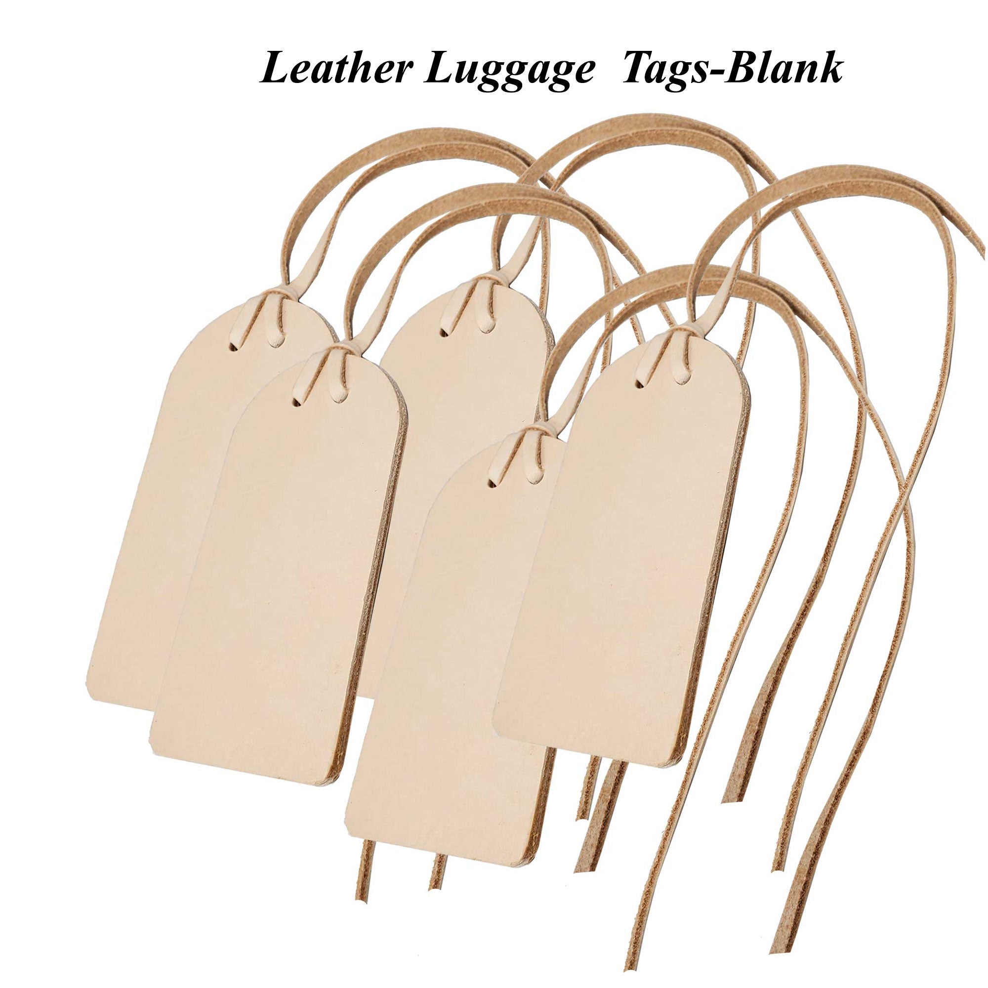 Blank Leather Luggage Tags-Perfect for Customization-Fast Shipping ...