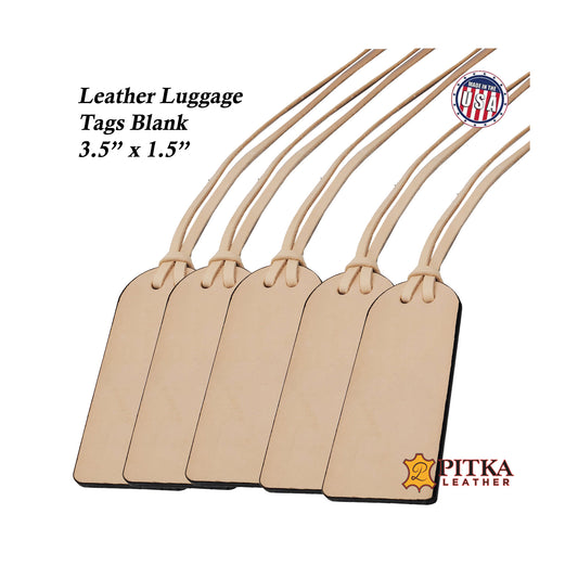Blank Leather Luggage Tags-Perfect for Customization-Fast Shipping ...